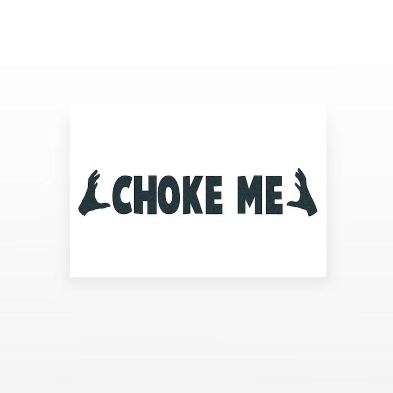 2x Choke Me Temporary Tattoos - Etsy
