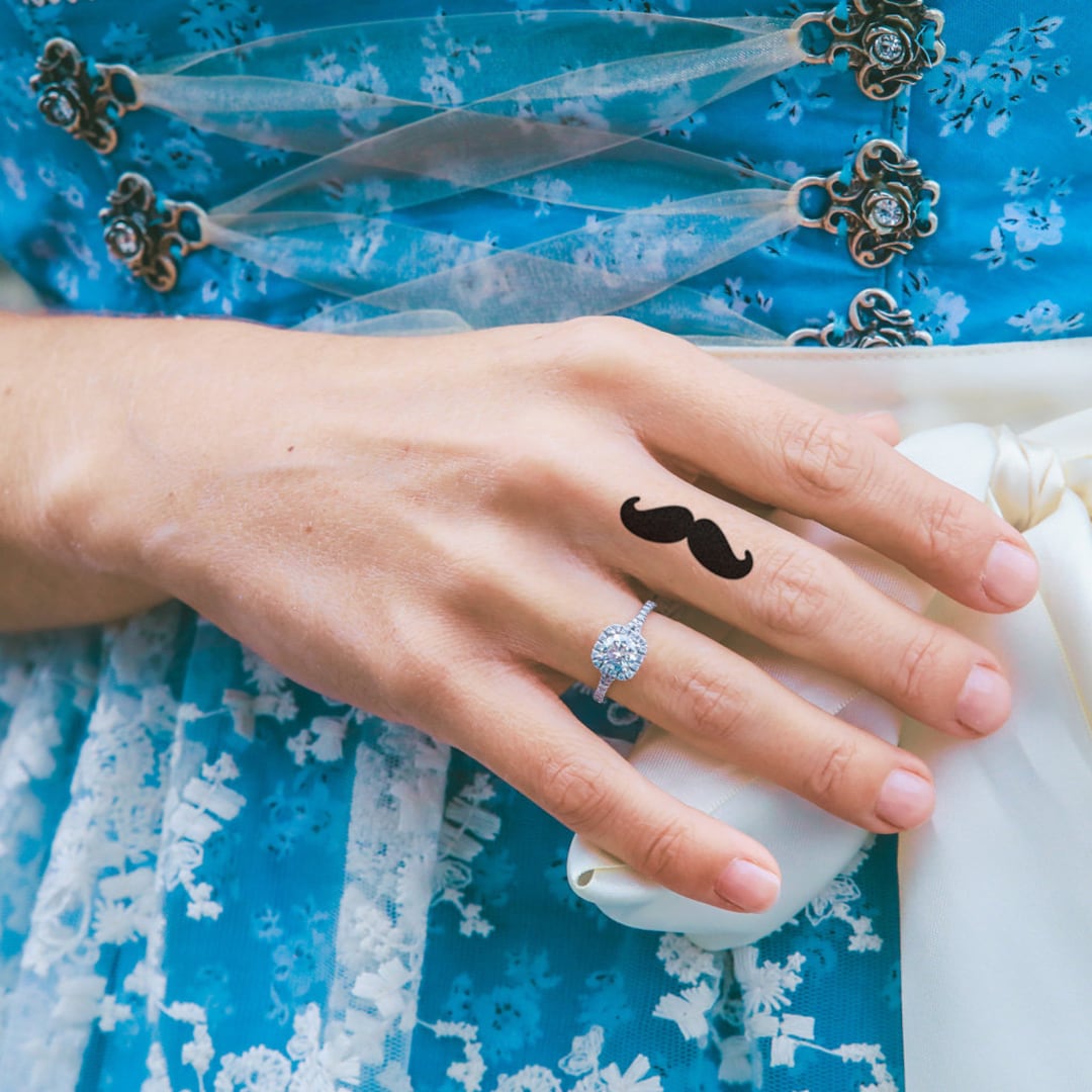 4 Mustache Temporary Tattoos - Etsy