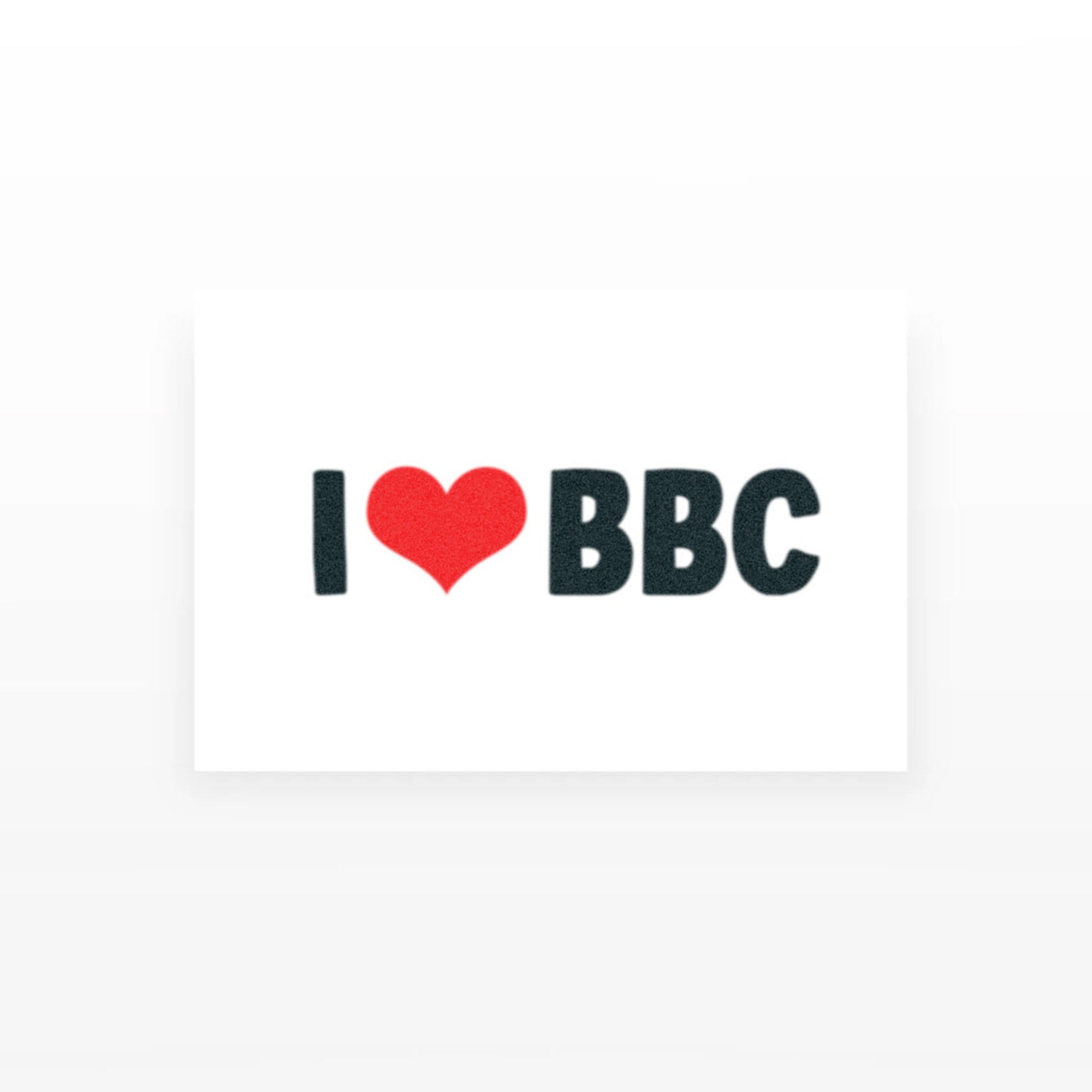 2x I Love BBC Temporary Tattoo - Etsy