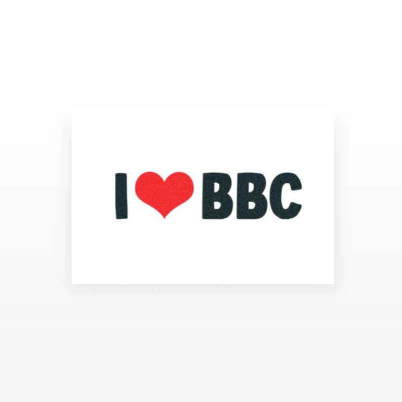 2x I Love BBC Temporary Tattoo - Etsy