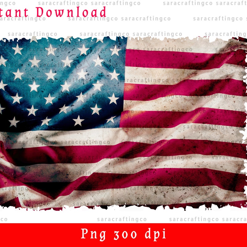 Rustic American Flag - Etsy