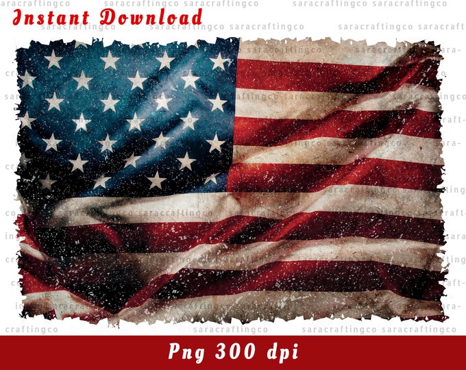 Grunge American Flag Png USA Flag United State Clipart - Etsy