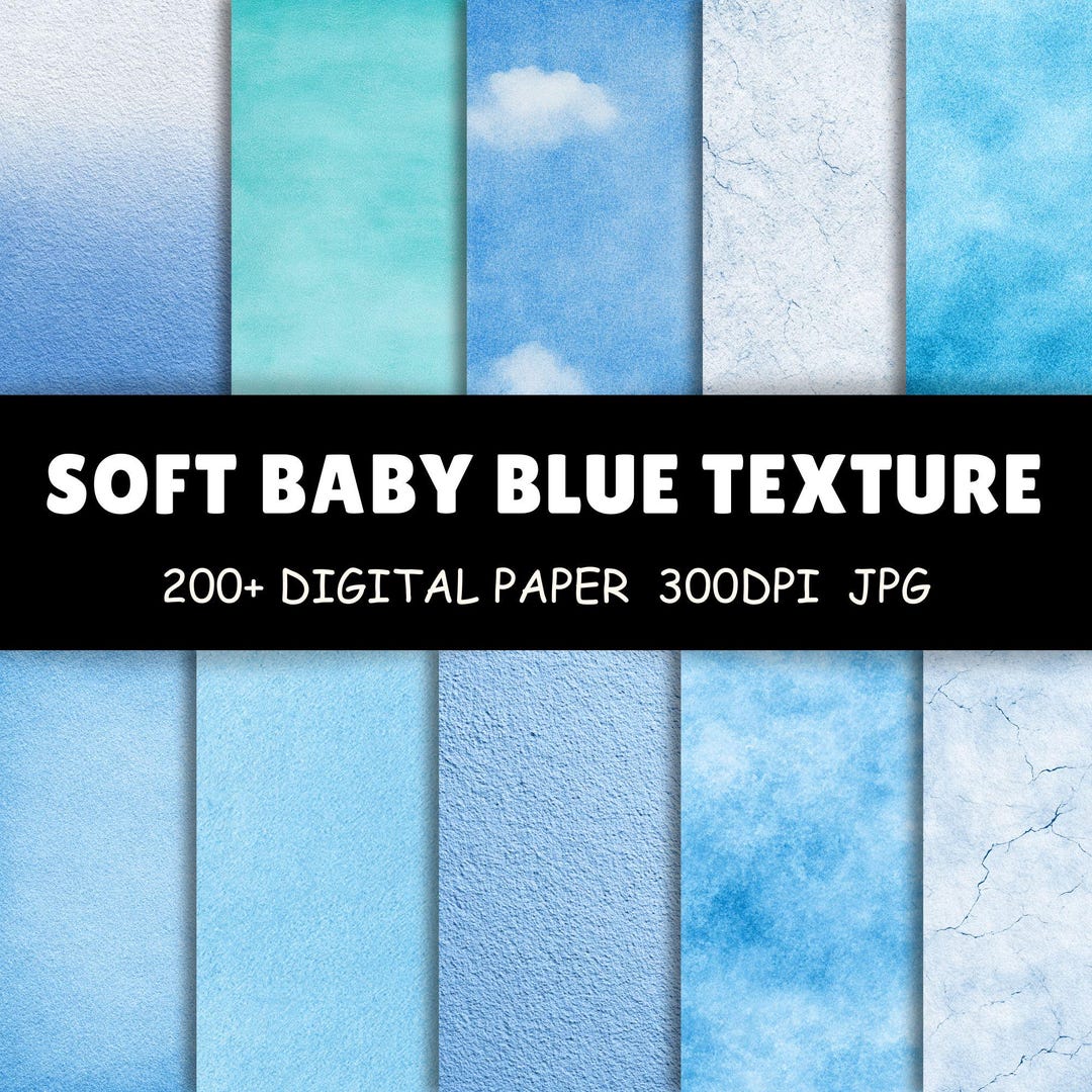 Soft Blue Texture Backgrounds | Pastel Blue Digital Paper | Watercolor ...