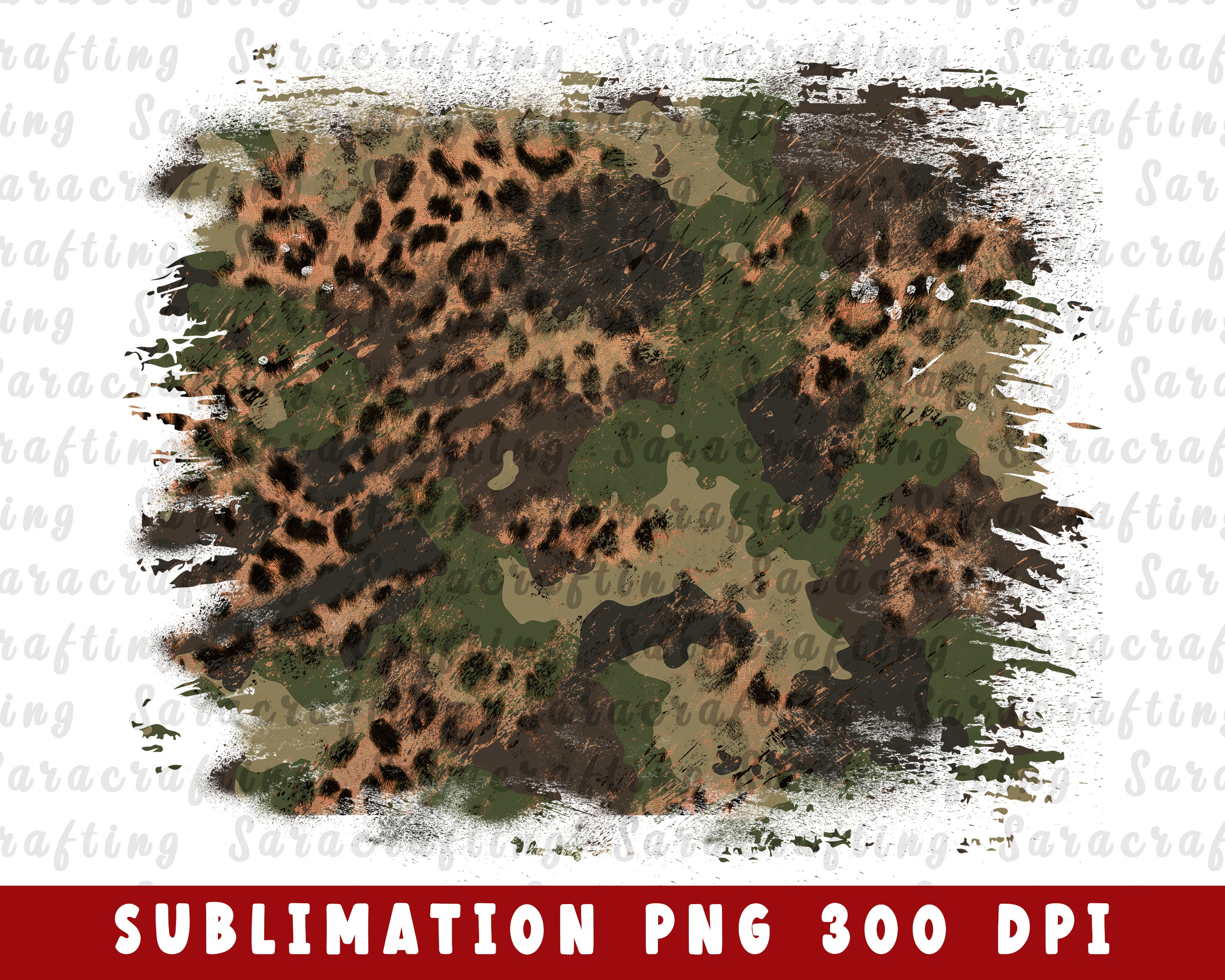 Leopard Camouflage Background Png Camo Clipart Military - Etsy