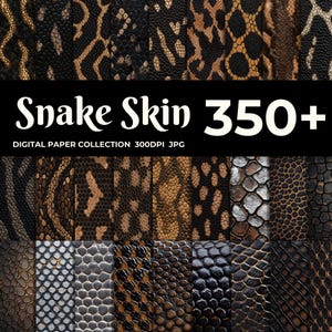350 Snake Skin Textures Realistic Brown & Black Reptile Scale Backgrounds for Sublimation ...