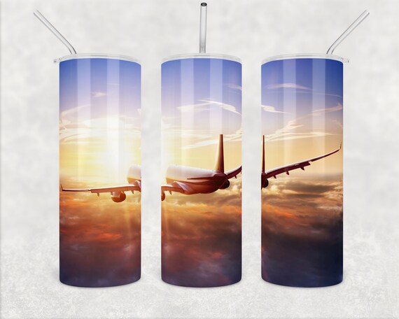Airplane Tumbler Wrap Png Sublimation Design 20oz Skinny - Etsy Canada