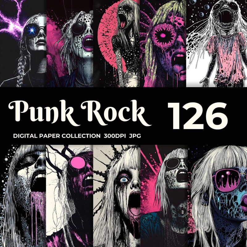 Punk Rock Art - Etsy