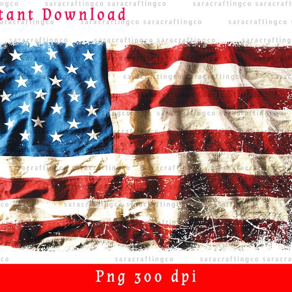 Rustic American Flag - Etsy