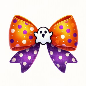 Halloween Bow Clipart Bundle for Sublimation Designs, Spooky Gothic ...