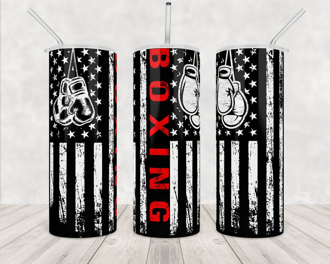 Boxing Tumbler Wrap Png 20oz Skinny Tumbler Sublimation Boxer - Etsy