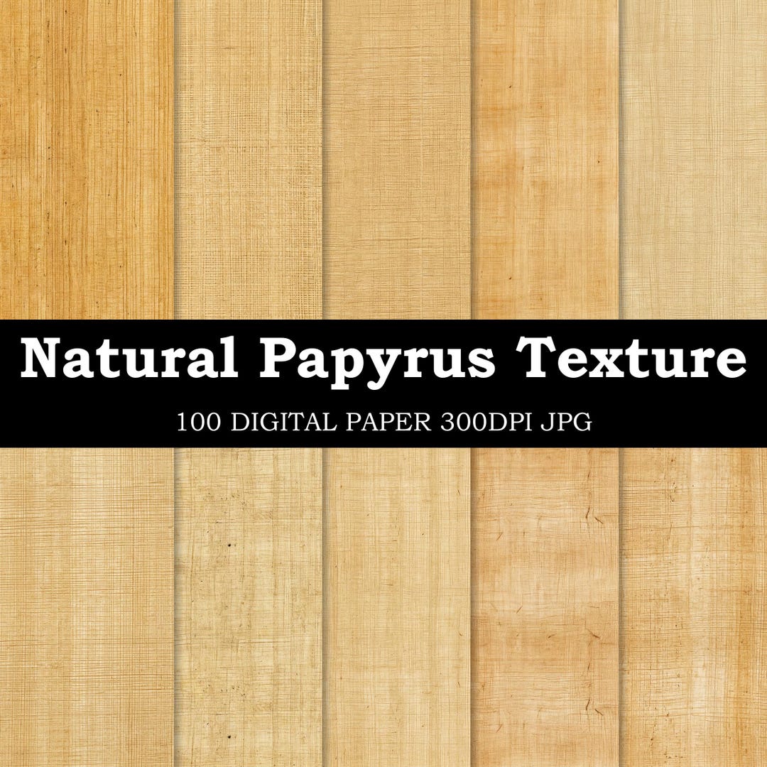 Papyrus Digital Paper Bundle 100 Designs 3600x3600 JPG | Natural Woven ...
