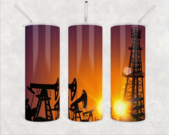 Oil Rig Tumbler Png Wrap 20oz Skinny Tumbler Sublimation - Etsy