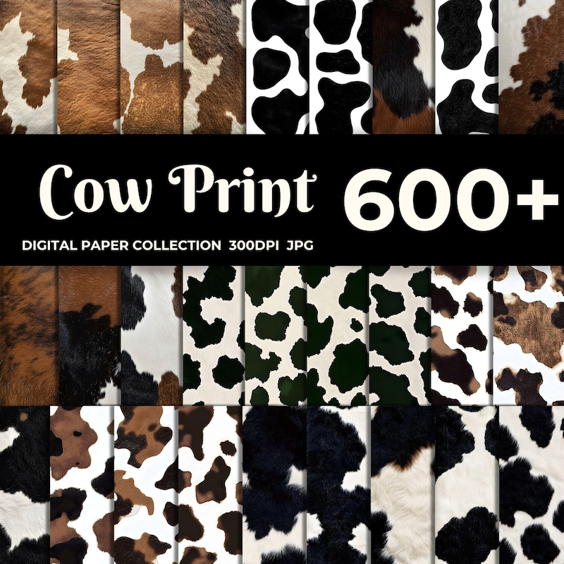 Cow Print - Etsy