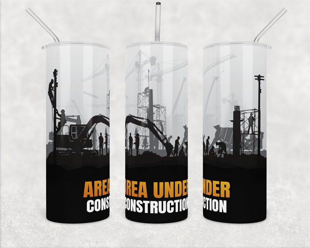 Construction Tumbler Wrap Png Sublimation Design Men 20oz Skinny ...