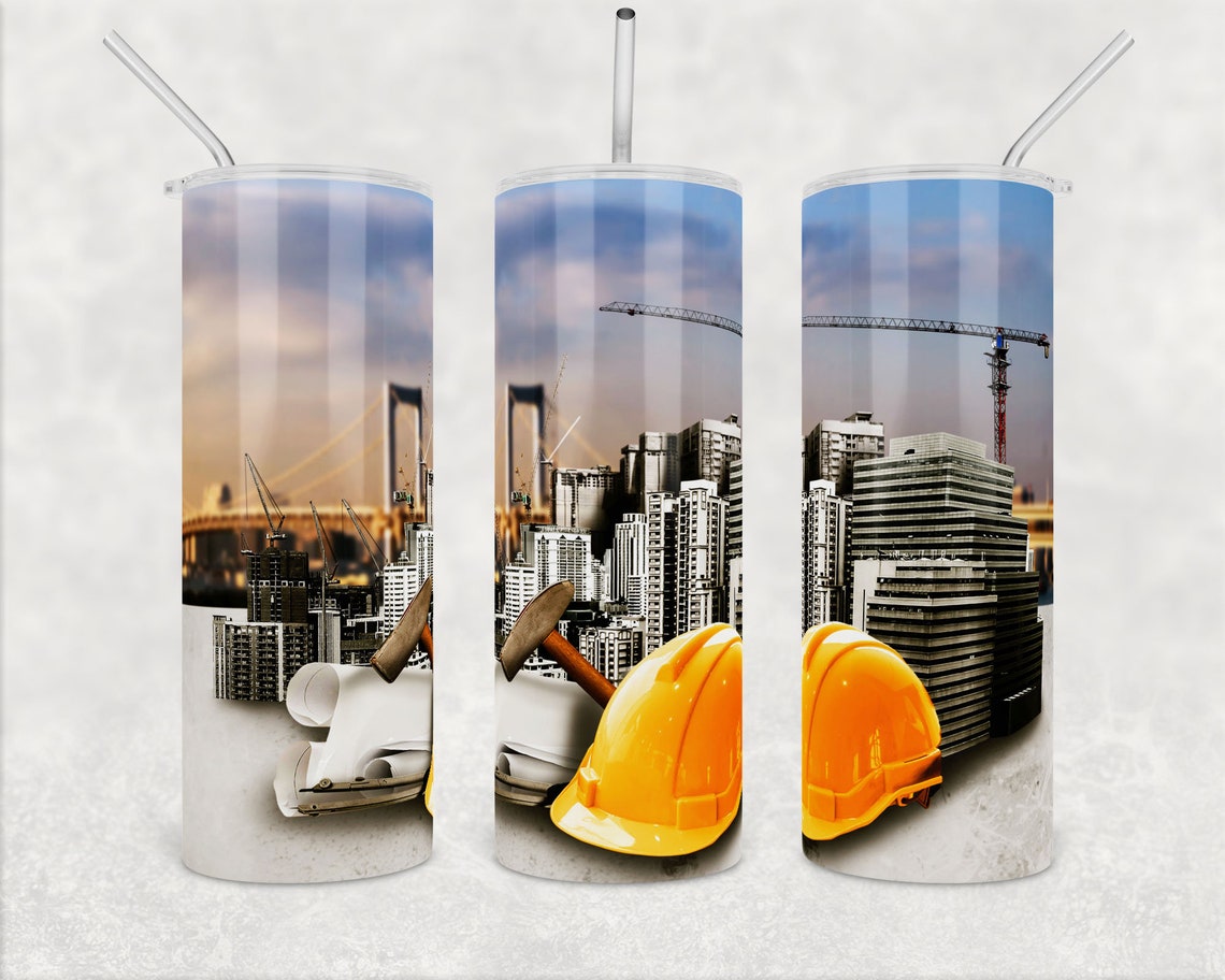 Construction Tumbler Wrap Png Sublimation Design Men 20oz - Etsy