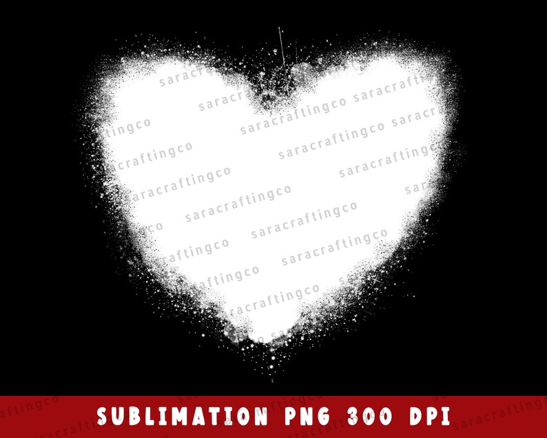 Heart Bleach Effect PNG Clipart Bundle Bleach Splash Brush - Etsy