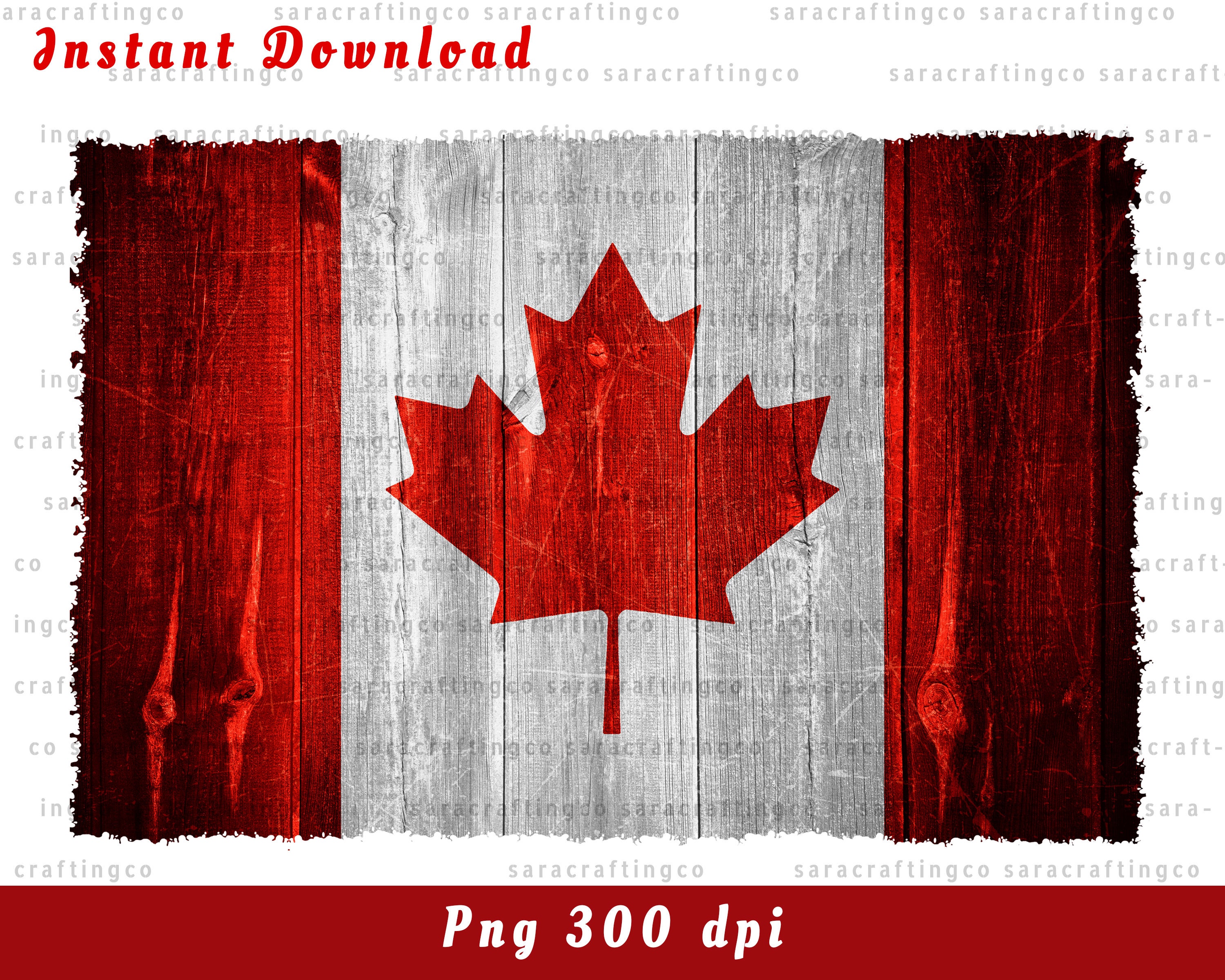 Distress Wood Texture Canada Flag Png USA Grunge Flag Canadian - Etsy