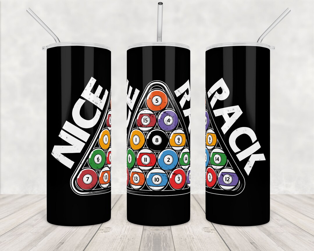 Billiard Tumbler Png Wrap Sublimation 20oz Skinny Tumbler Snooker, Pool ...