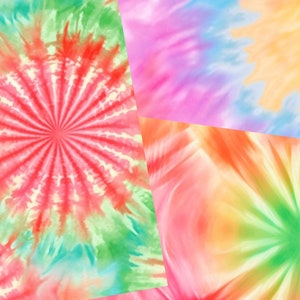 76 Seamless Design Tie Dye Watercolor Printable Bundle Digital Paper 12 ...