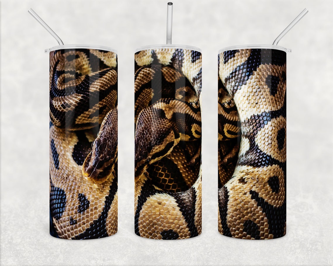 Snake Tumbler Wrap Png Sublimation Reptile Snake Design - Etsy
