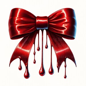 Halloween Bow Clipart Bundle for Sublimation Designs, Spooky Gothic ...