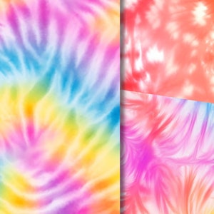 76 Seamless Design Tie Dye Watercolor Printable Bundle Digital Paper 12 ...