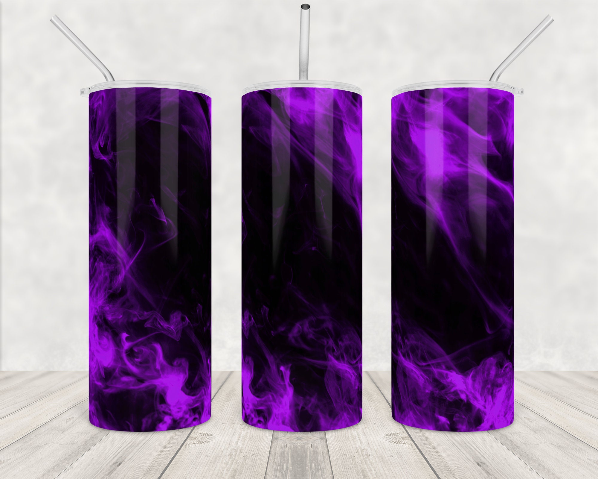 Wall Décor Prints Purple Smoke Tumbler png 20oz Skinny Tumbler wrap ...