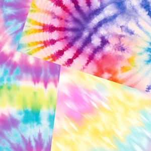76 Seamless Design Tie Dye Watercolor Printable Bundle Digital Paper 12 ...