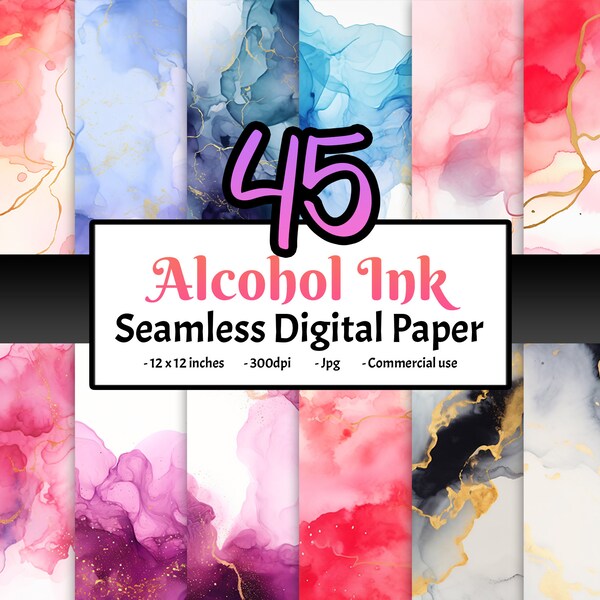Digital Alcohol Ink - Etsy
