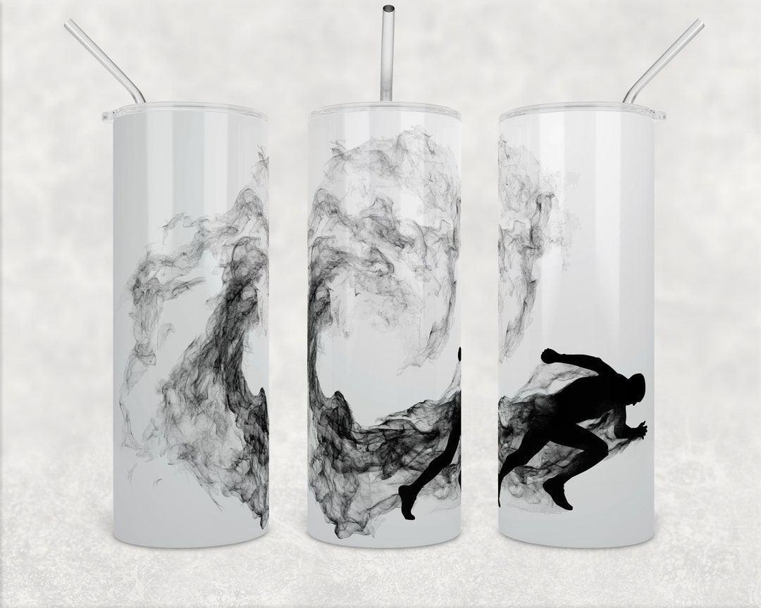 Running Tumbler Wrap Png Tumbler Sublimation Marathon 20oz Skinny ...