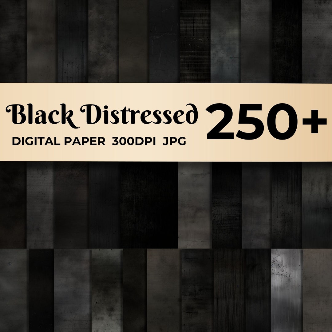 250+ Seamless Black Distressed Texture Digital Paper 12 Inches Texture ...