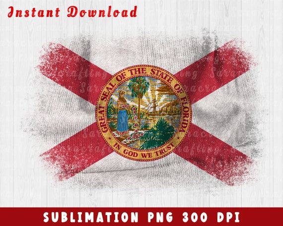 Grunge Florida State Flag Png Bleach USA Flag United State - Etsy