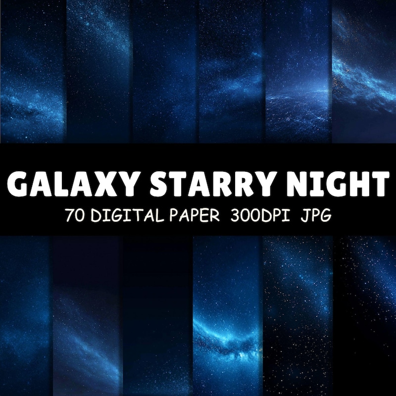 Blue Night Galactic - Etsy UK