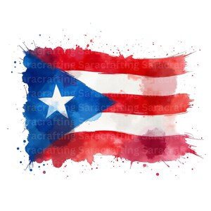 Distress Puerto Rico Flag Bundle Sublimation Design Download Png ...