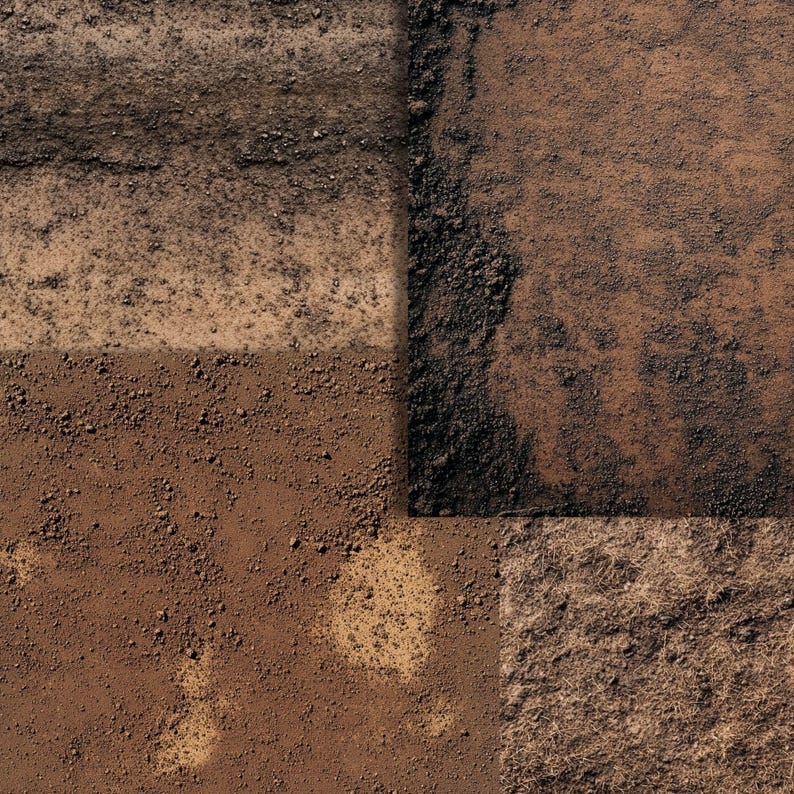 250+ Ground Texture Digital Papers | Dirt, Soil, Earth Seamless ...