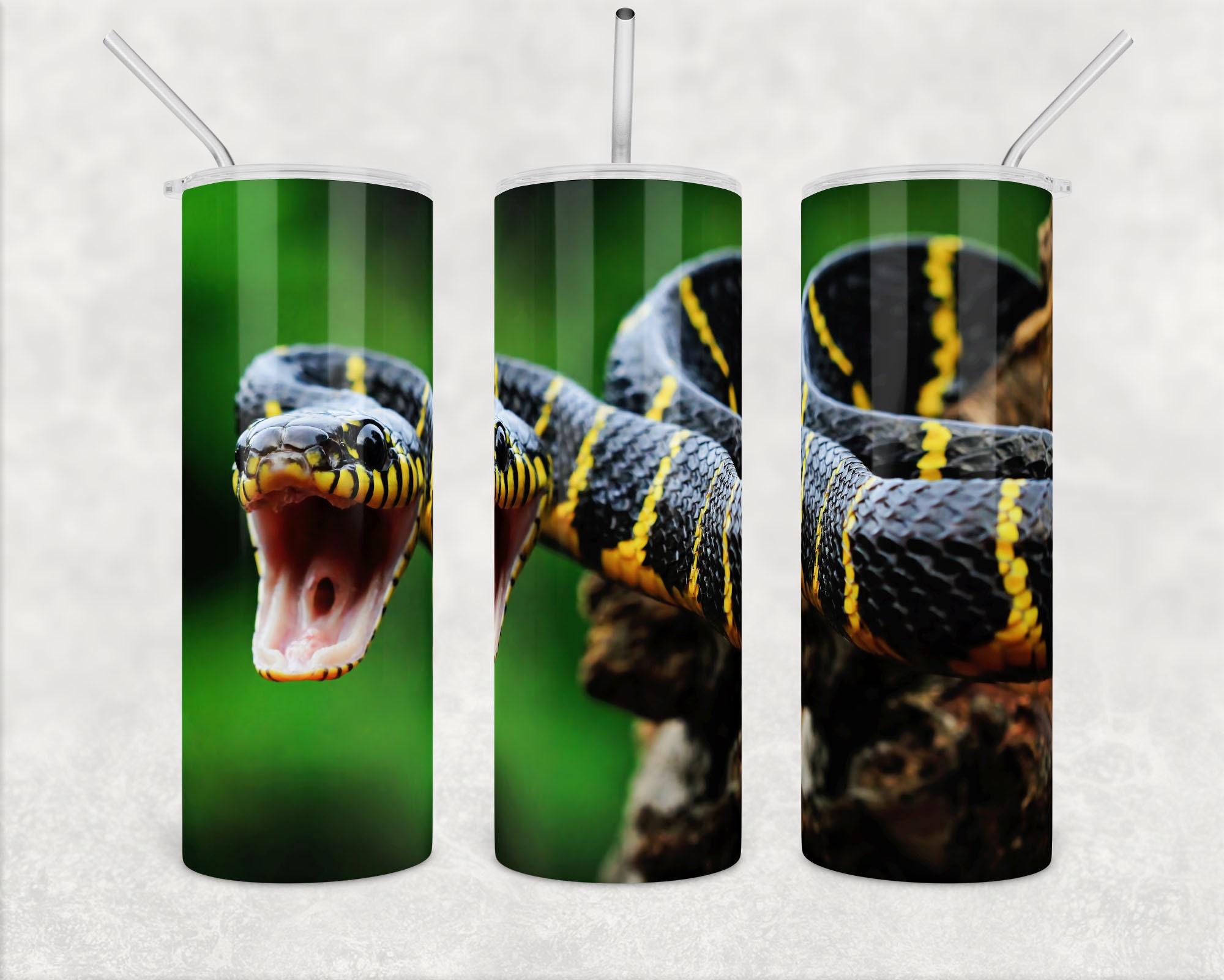 Snake Tumbler Wrap Png Sublimation Reptile Snake Design - Etsy