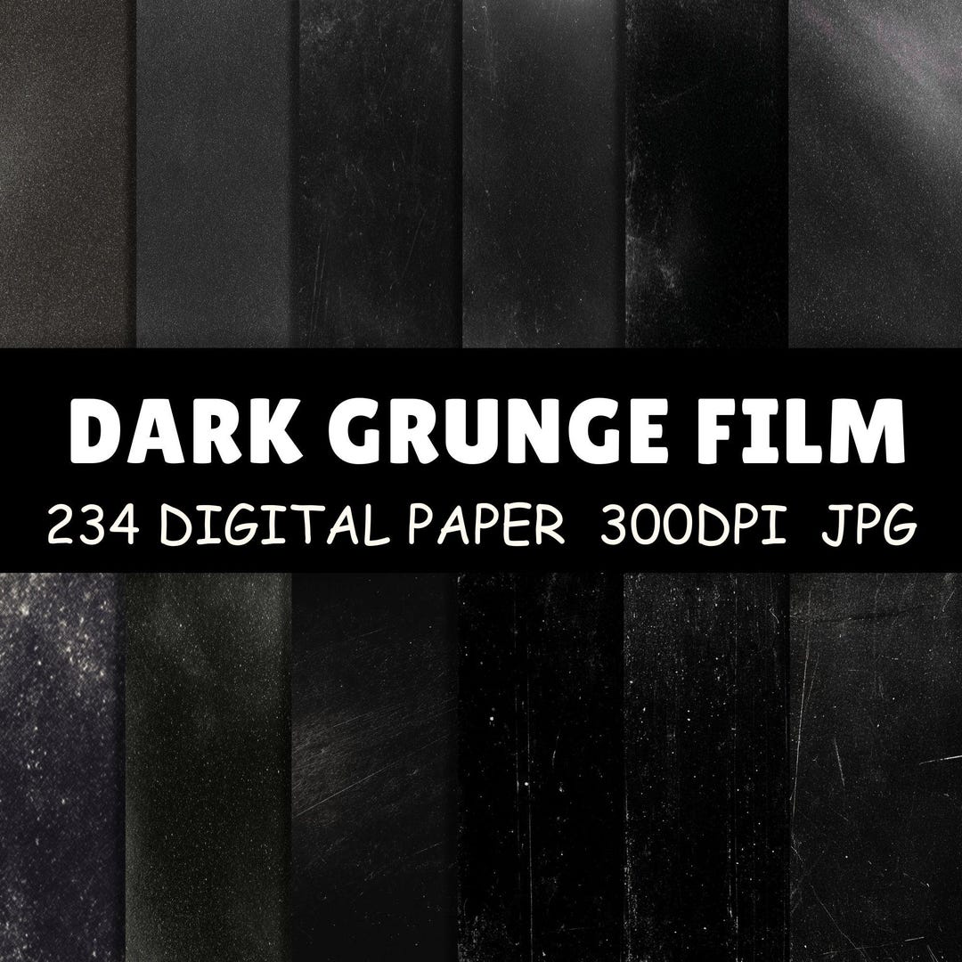 234 Dark Grunge Film Overlay Textures | Moody Light Leak Backgrounds ...