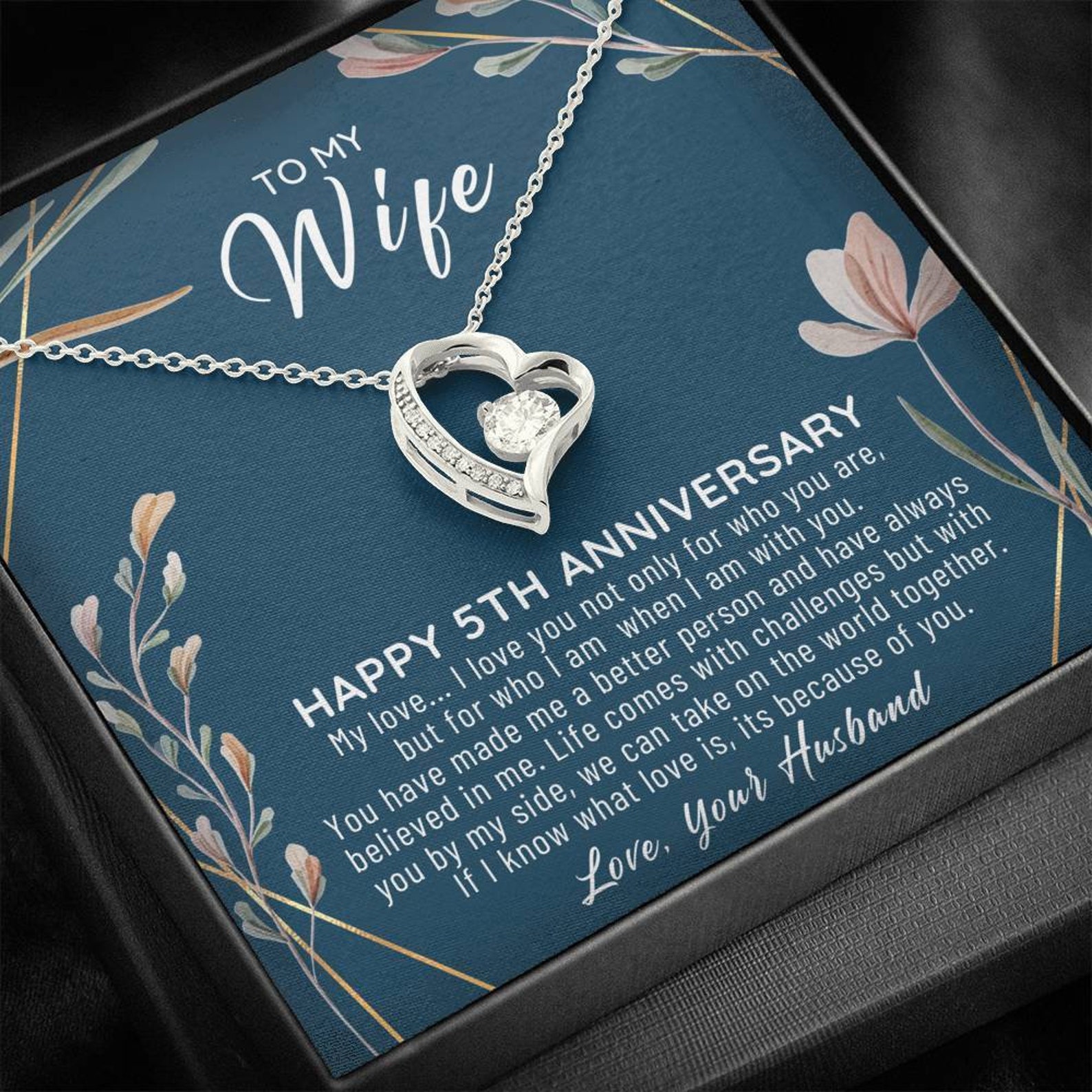 5th Anniversary Gift For Wife 5 Year Anniversary Gifts 5th Etsy Canada