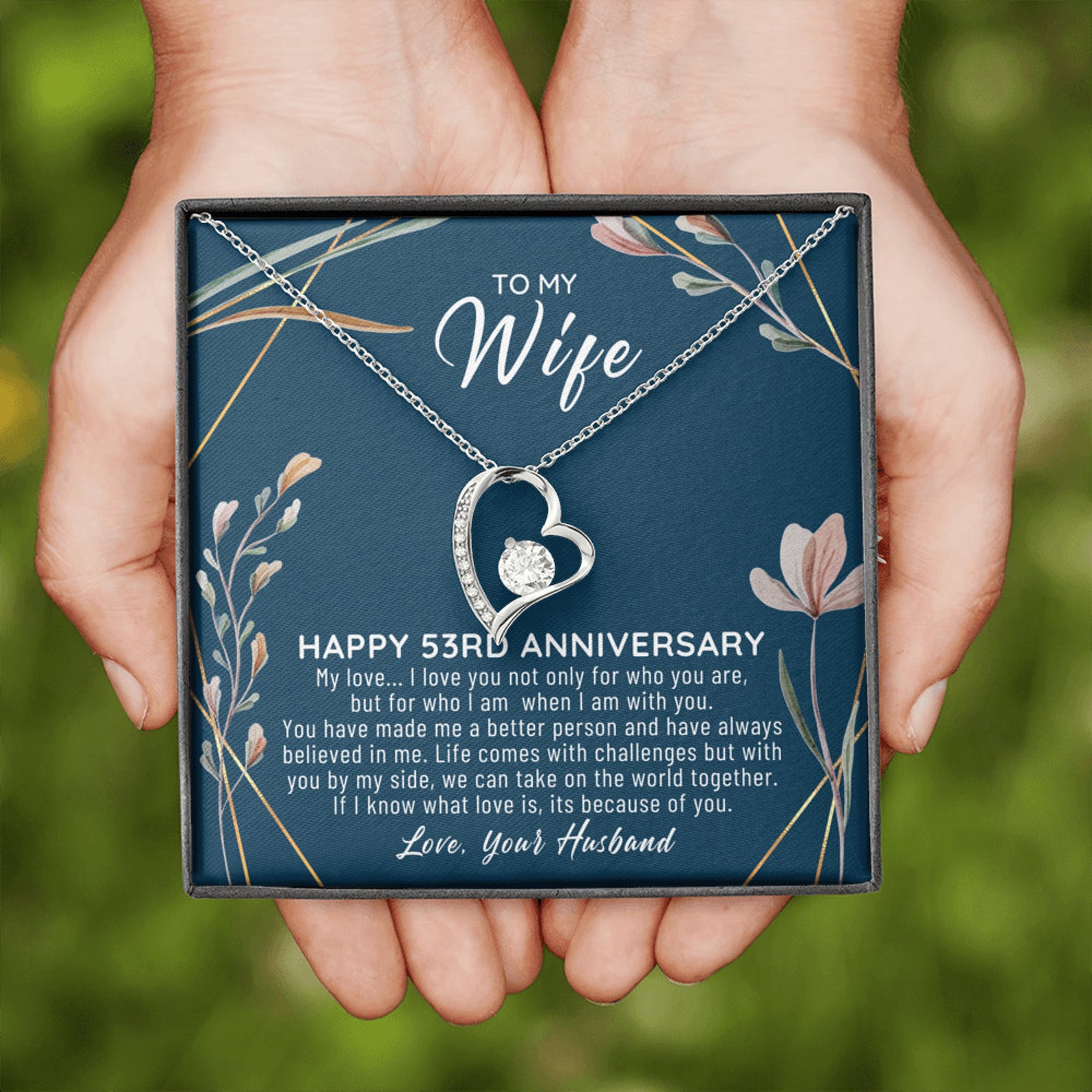 53rd Wedding Anniversary Gift For Wife 53rd Anniversary Etsy 53rd-wedding-anniversary-gift-for-wife-53rd-anniversary-etsy