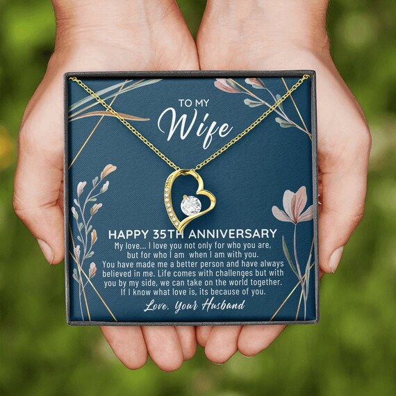 35th Anniversary Gift For Wife 35th Anniversary Gifts 35 Etsy