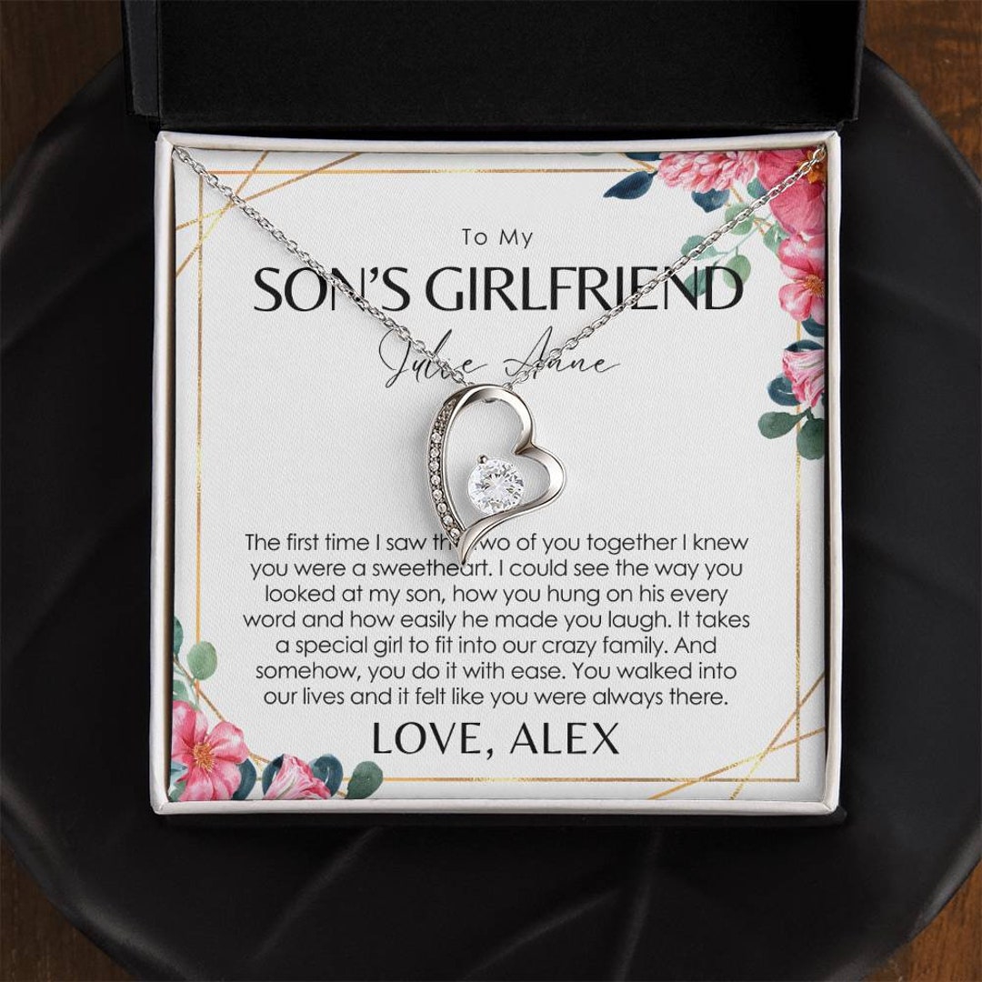 To My Son s Girlfriend Gift Personalized Gift For Sons Girlfriend To My