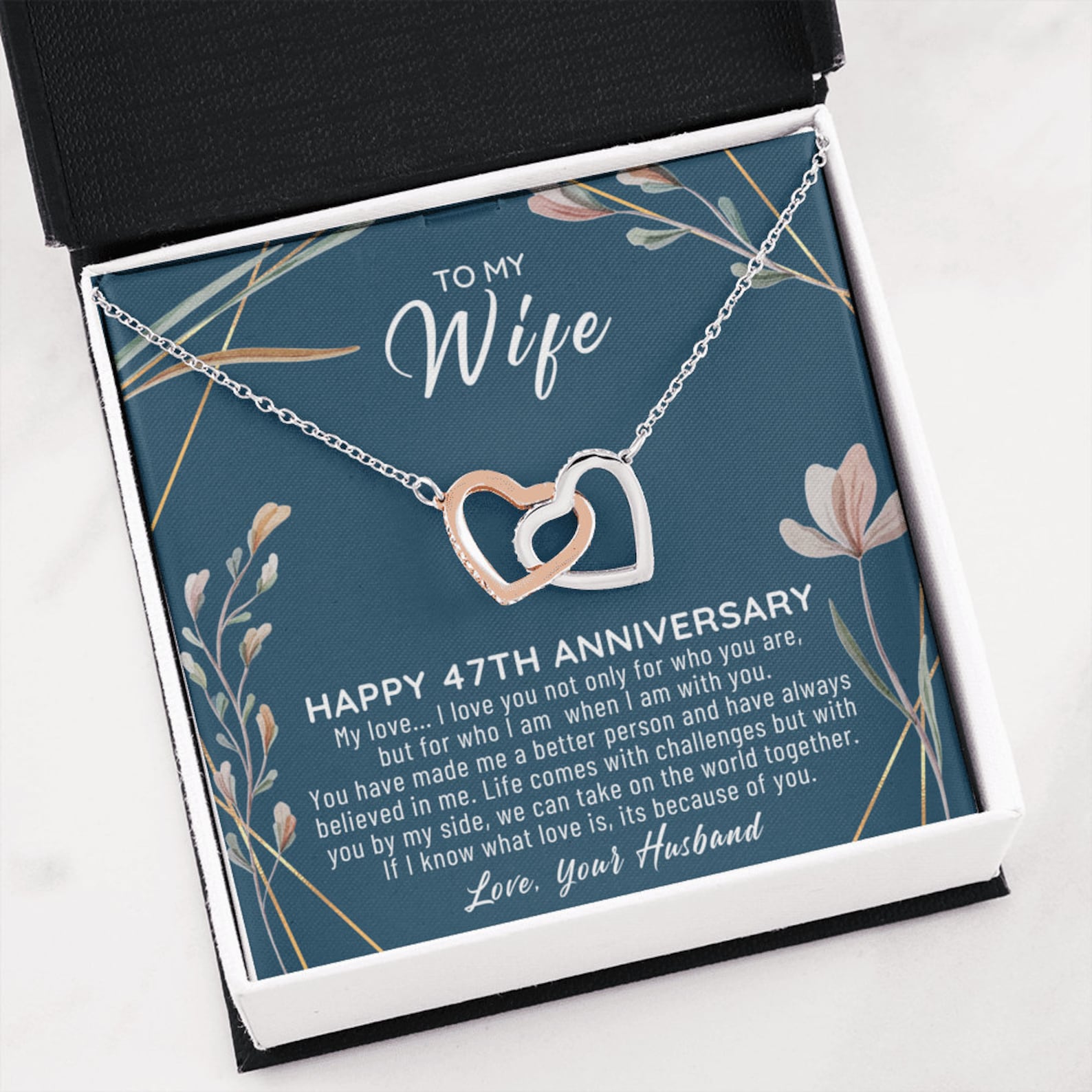 47th Anniversary Gift For Wife 47th Anniversary Gifts 47 | Etsy