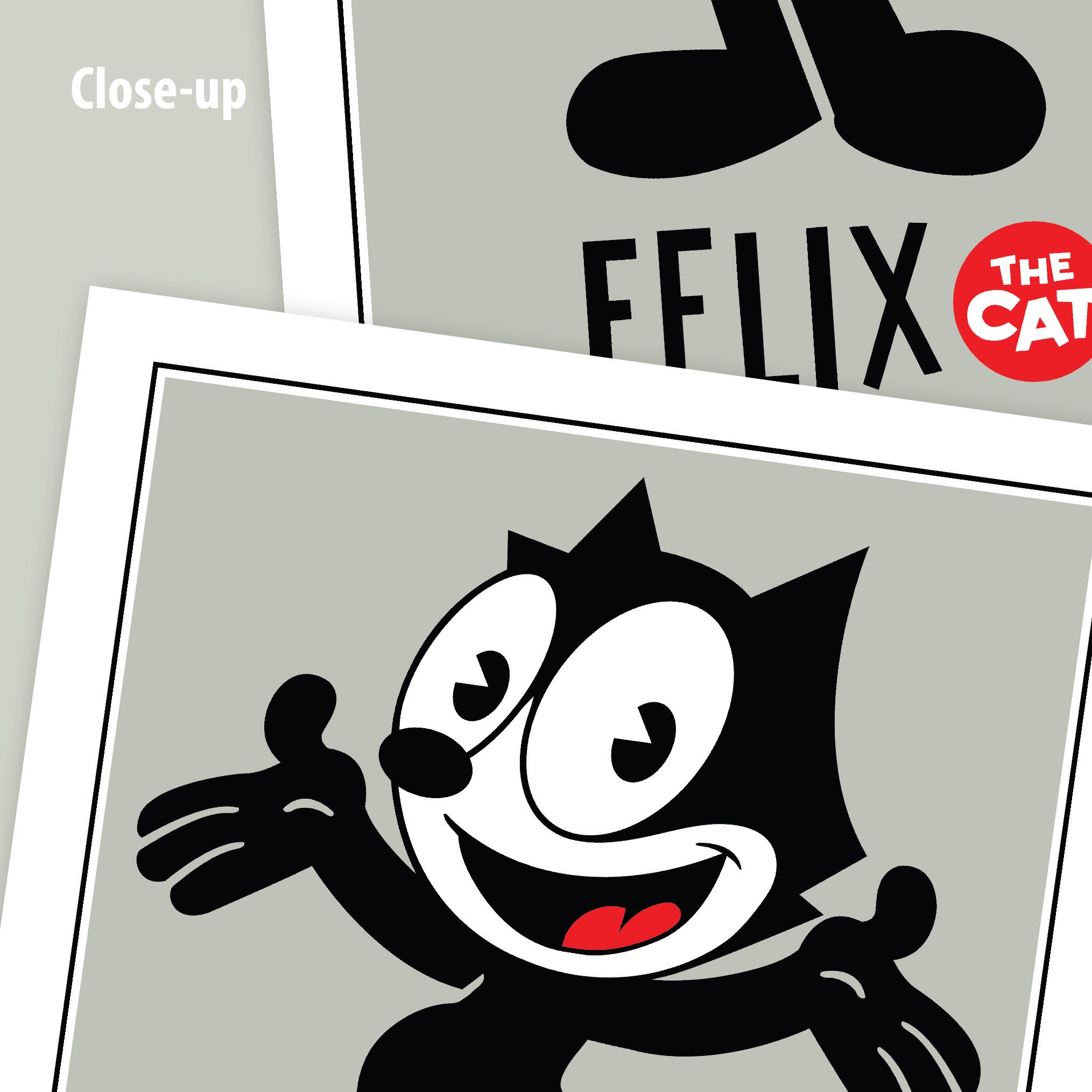 FELIX THE CAT Poster, A3, A2, A1, A0, Felix, Retro Cartoon, Vintage ...