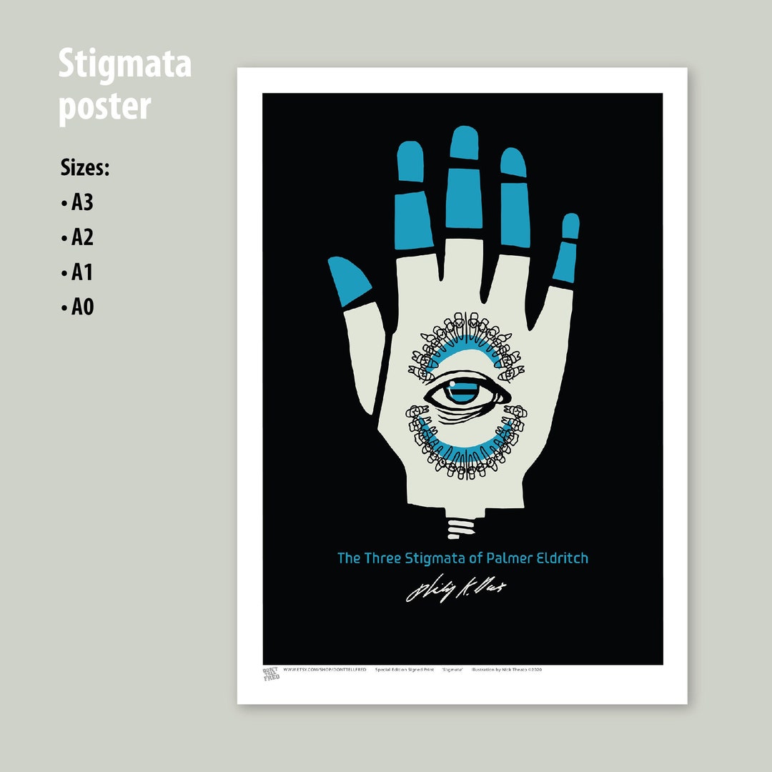 STIGMATA Poster, A3, A2, A1, A0, Philip K Dick Poster, Stigmata, Philip ...