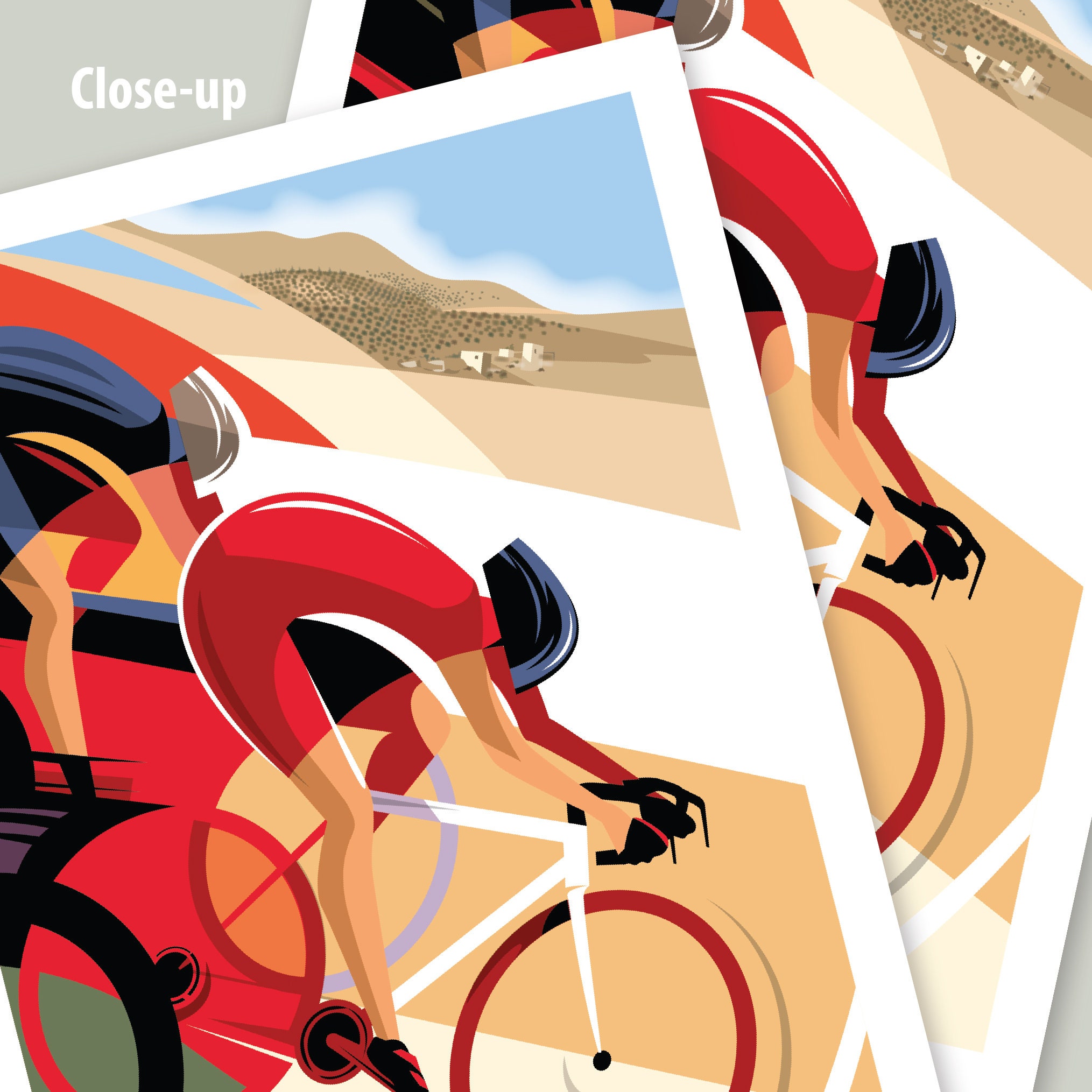 CYCLING Poster, A3, A2, A1, A0, Cycling, Bike, Bicycle, Cycle, Cyclist ...