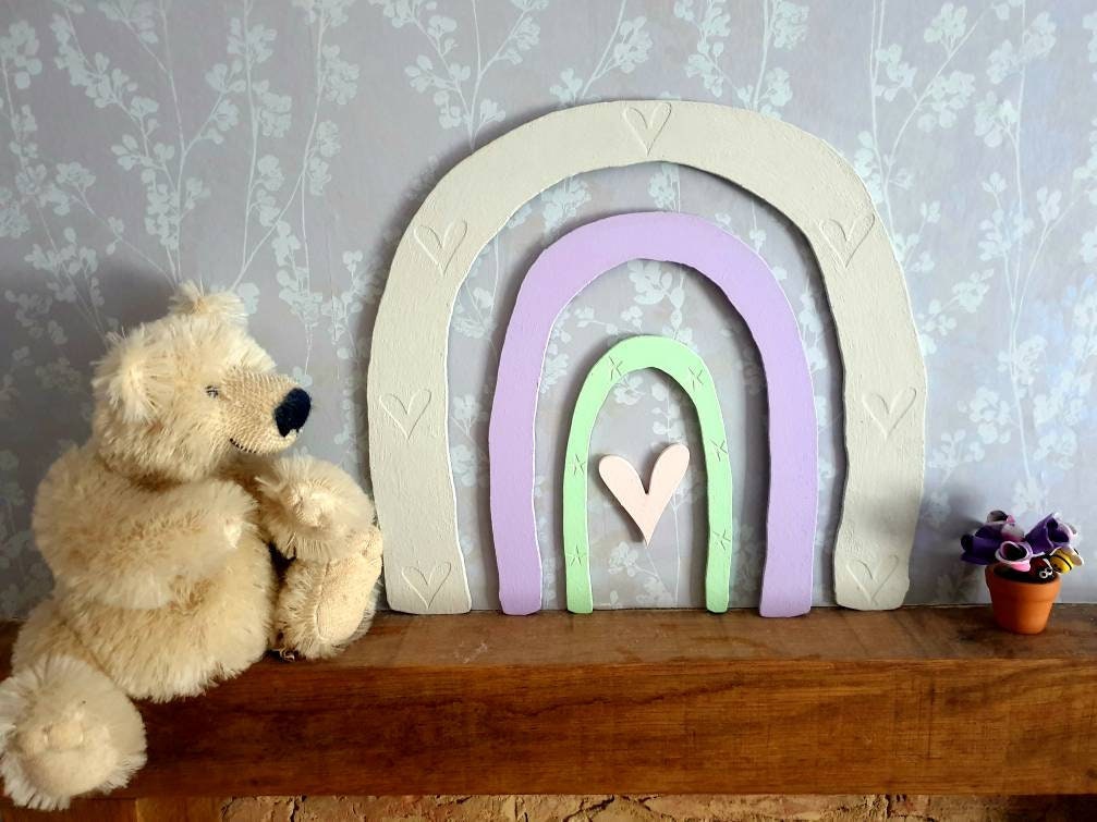 Scandi Rainbow Wall Decor Any colour combination - Etsy.de