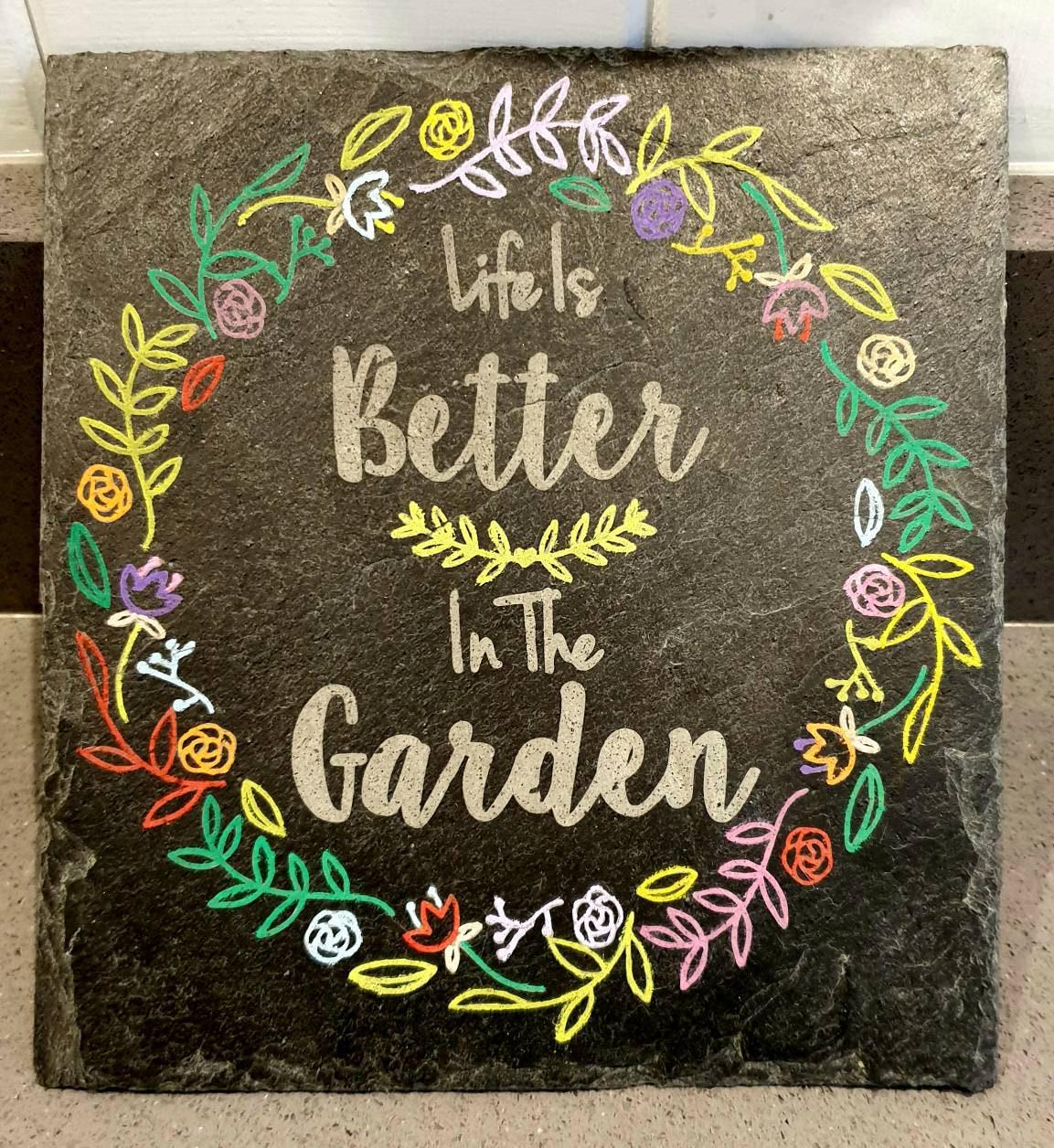 Slate Decorative Garden Signs - Various Designs - Etsy UK