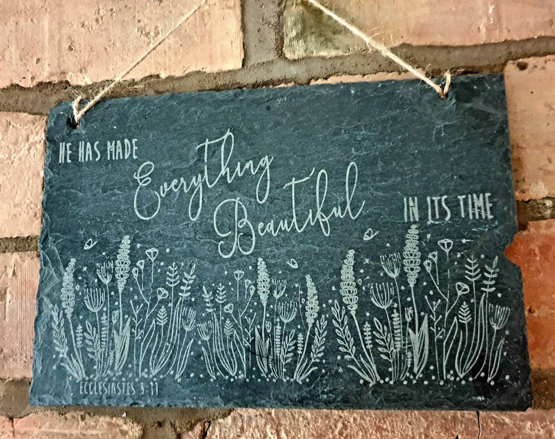 Slate Decorative Garden Signs - Various Designs - Etsy UK