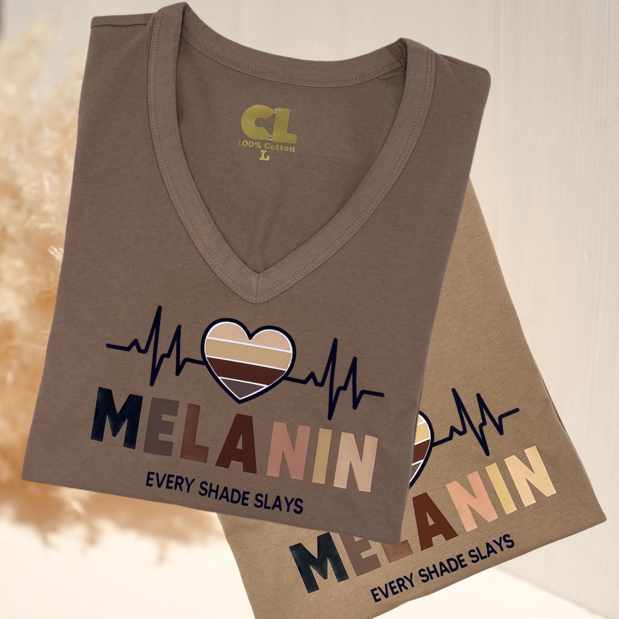 Melanin T Shirt Every Shade Slays Crewneck Tee Melanin Etsy