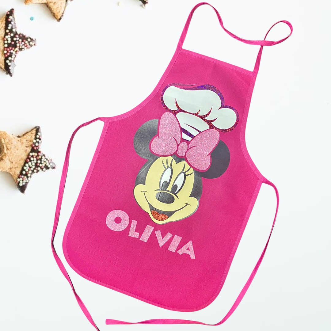 Personalized Minnie Mouse Kids Apron - Etsy